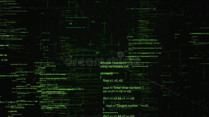 Moving through Parts of the Source Code of a Computer Program in Virtual Space. Animation ...