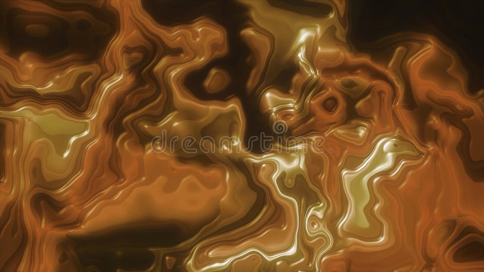 Moving Pattern of Liquid Layers. Motion. Glowing Layers of Moving Fluid ...