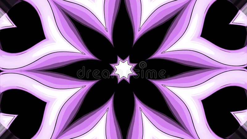 Moving Pattern with Petals on Black Background. Design Stock ...