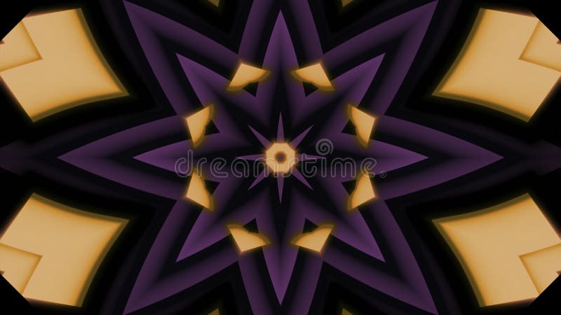 Moving Pattern with Pulsating Shapes. Design. Star Pattern with ...