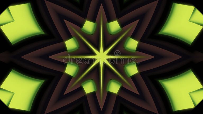 Moving Pattern with Pulsating Shapes. Design. Star Pattern with ...