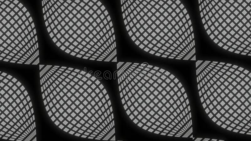 Moving Pattern with Retro 3d Lines. Design. Abstract Floral Lines Move ...