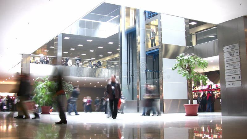 Moving People in Hall - Elevator in Stock Video - Video of legs, hall ...