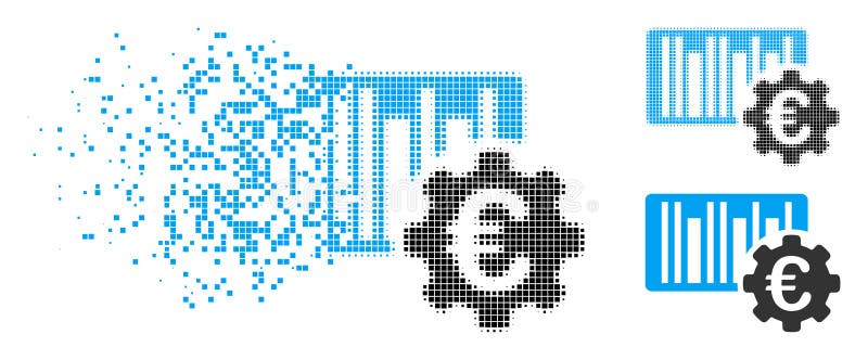 Moving Pixel Halftone Euro Barcode Setup Icon Stock Vector ... Moving Pixel Halftone Euro Barcode Setup Icon Stock Vector ...