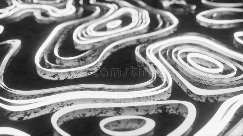 Moving Random Wave Texture. Seamless Loop Psychedelic Wavy Animated ...
