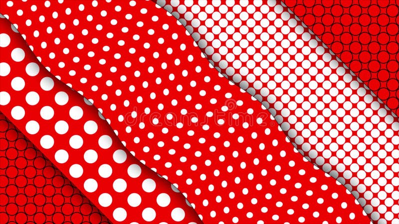 Moving Red Color Diagonal Strip with Circle Shape Patterns Background ...
