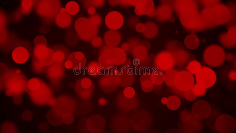 Moving Red Particles Background with Bokeh Seamless Loop Animation ...