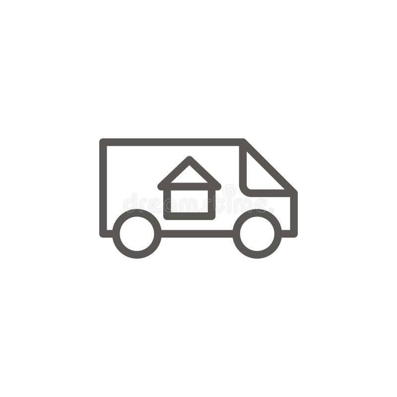 Moving, Relocation, Van Vector Icon. Simple Element Illustration from ...