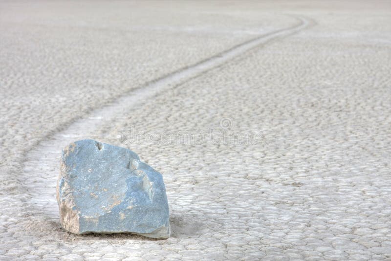 Moving Rock, Death Valley National Park CA Stock Image - Image of ...