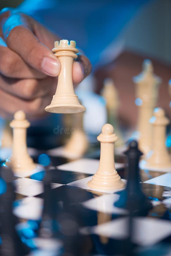 Moving the rook stock photo. Image of lose, focus, human - 44692586