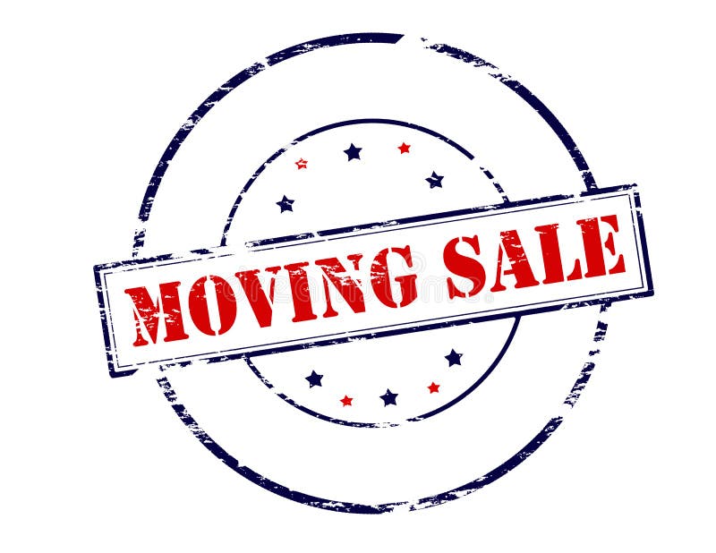 Moving Sale Stamp. Moving Sale Round Ribbon Sticker. Tag Stock Vector ...