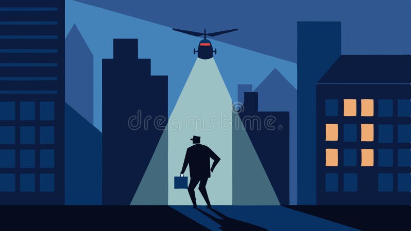 Moving through Shadows a Suspect Dodging into Shadows between Buildings ...