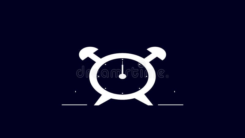 Moving Sign of Alarm Clock. Ringing Alarm Clock Concept. Pleasant ...