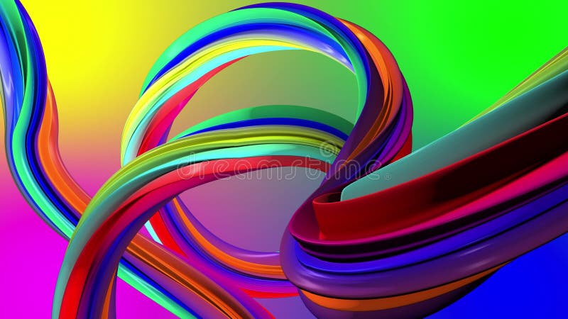 Moving Colorful of Abstract Lines. Rainbow Background Stock Footage ...