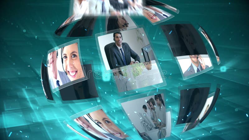 Moving Sphere of Call Centre and Telecoms Clips Stock Footage - Video ...
