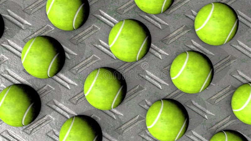 Infinite Tennis Balls Passing Loop Animation Stock Video - Video of ...