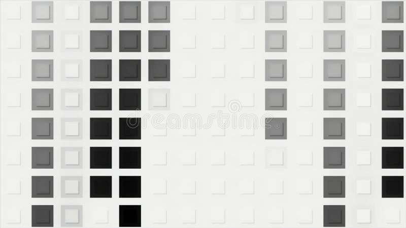 Moving Squares for Transitions. Motion. Pixel Squares Move in Computer ...