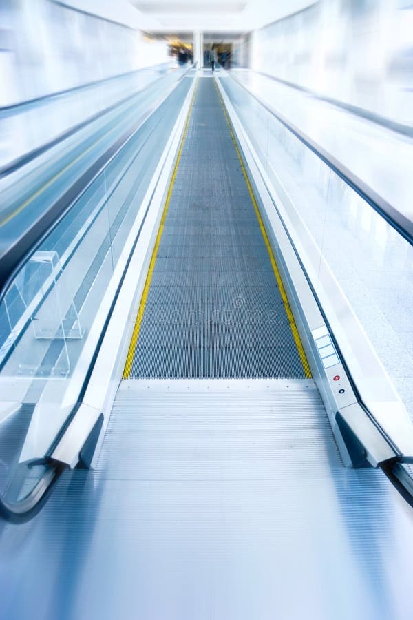 Moving Staircase in Modern Business Center Stock Photo - Image of ...