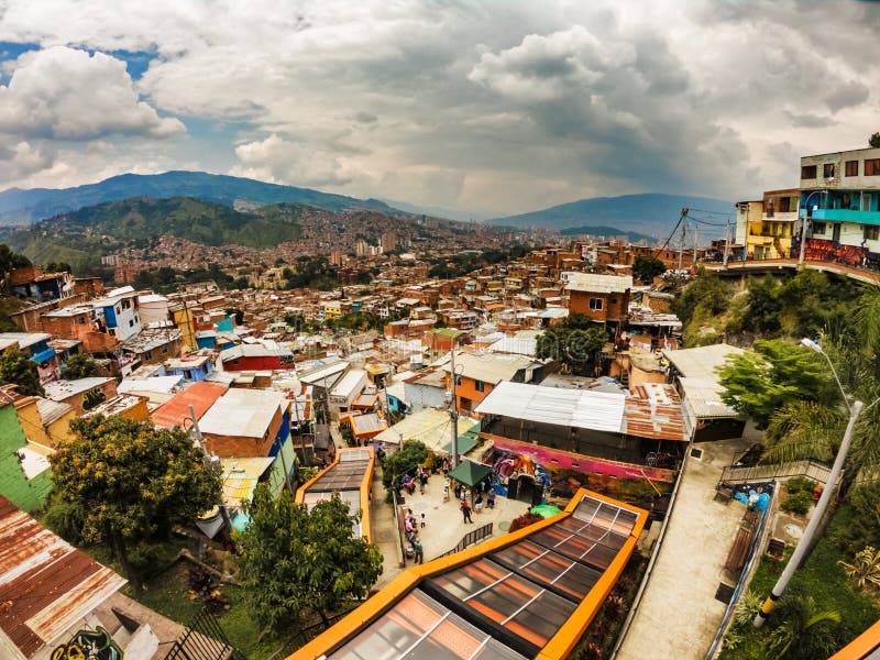 Moving Stairs in Comuna 13, Medellin, Colombia. Editorial Image - Image ...