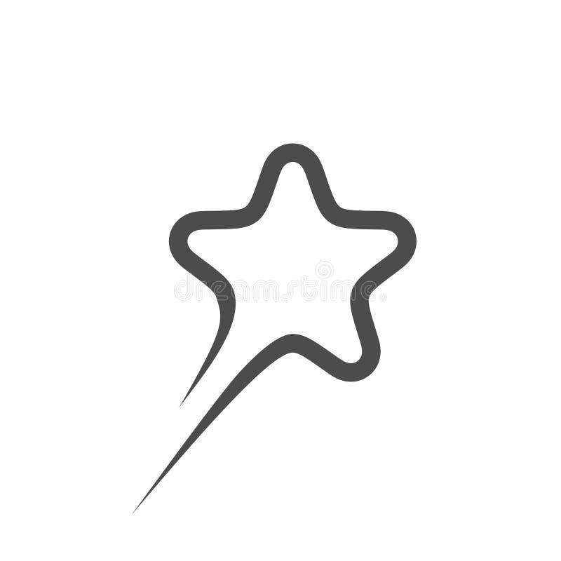 Moving Star Line Logo Template Illustration Design. Vector EPS 10 Stock ...