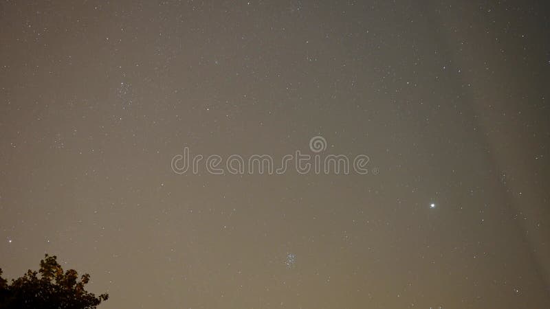 Moving Stars at Night. Time Lapse of Stars and Clouds in the Sky with ...