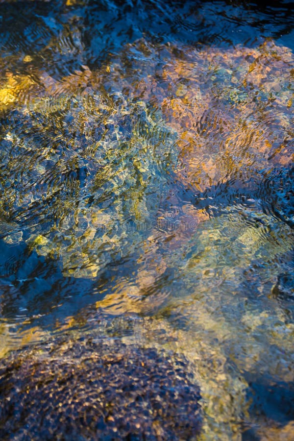 Moving Stream Mountain River Colors Abstract Stock Photo - Image of ...