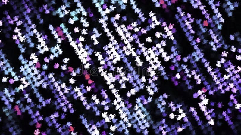 Moving Stripes of Colorful Dots in Disco Style. Motion Stock ...