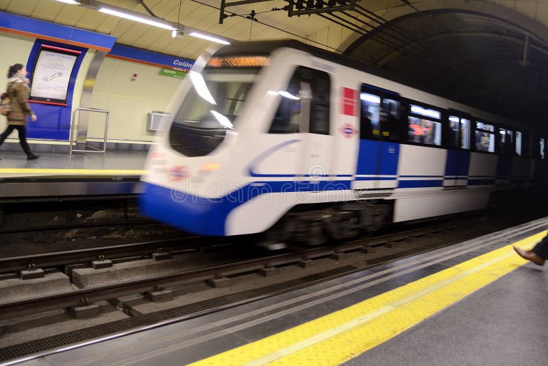 Moving subway stock image. Image of public, subway, transport - 51501843