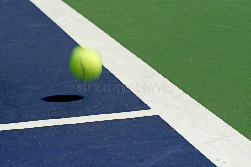 Moving tennis ball stock photo. Image of play, green - 85892454