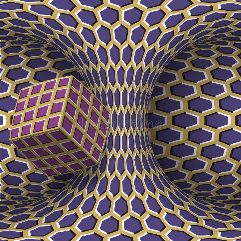 Rotating Torus of Dollar Signs. Vector Dizzy Moving Optical Illusion ...