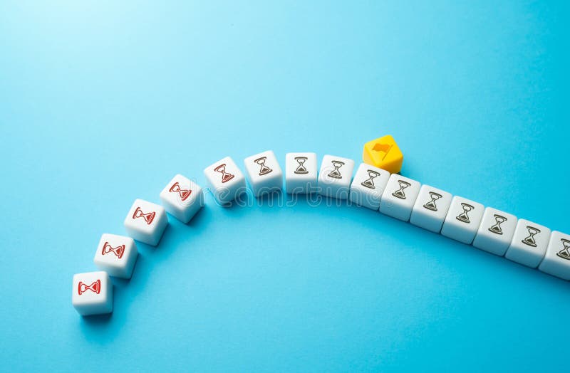 Moving Towards the Goal with Limited Time. Strict Schedule Stock Image ...