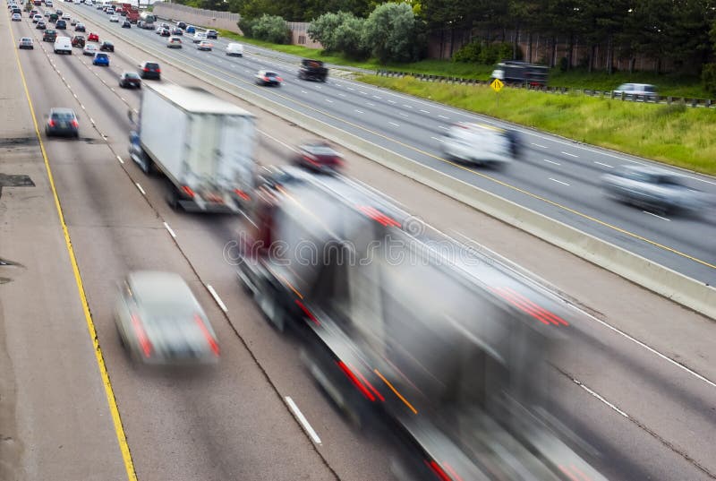 Moving Traffic stock image. Image of freeway, automobile - 10140567