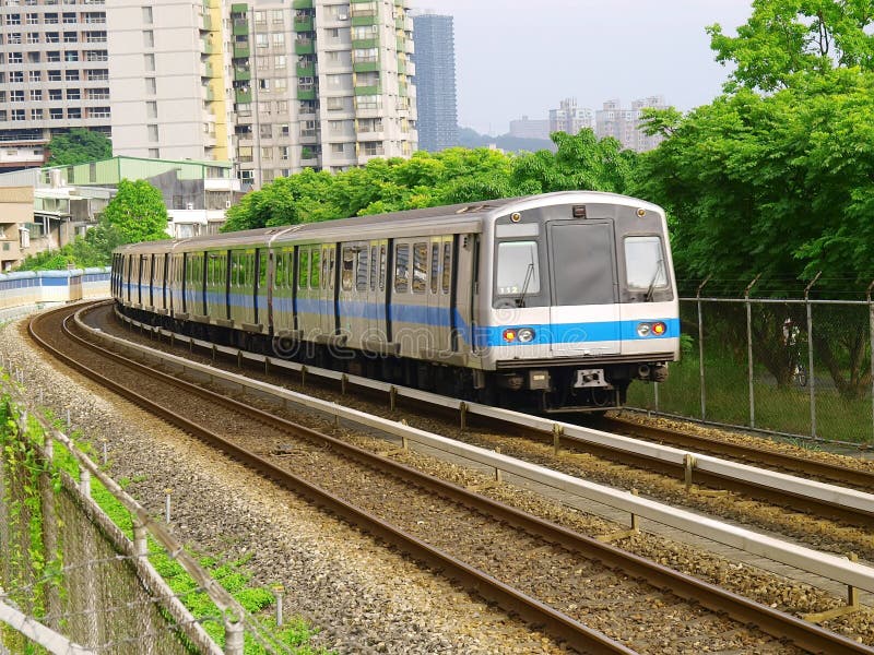 Mass rapid transit stock image. Image of moving, buildings - 13235043