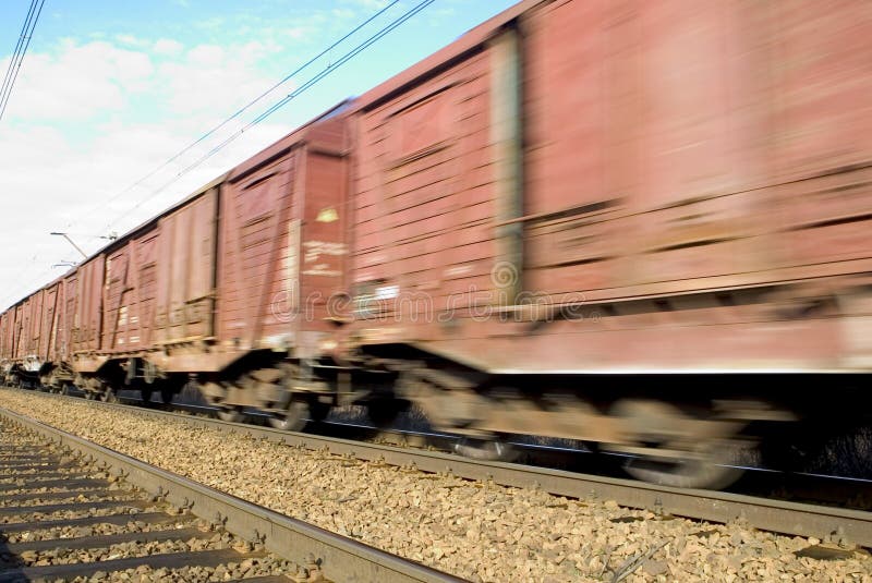Moving train stock image. Image of passage, locomotive - 4188943