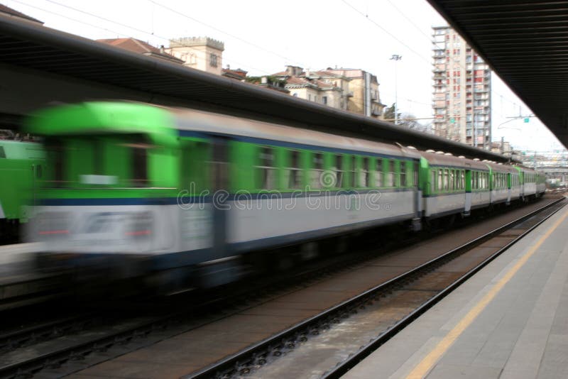 Moving Train stock image. Image of movement, platform, white - 934069