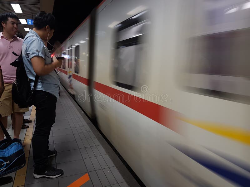 Moving Train editorial image. Image of train, passenger - 75998350