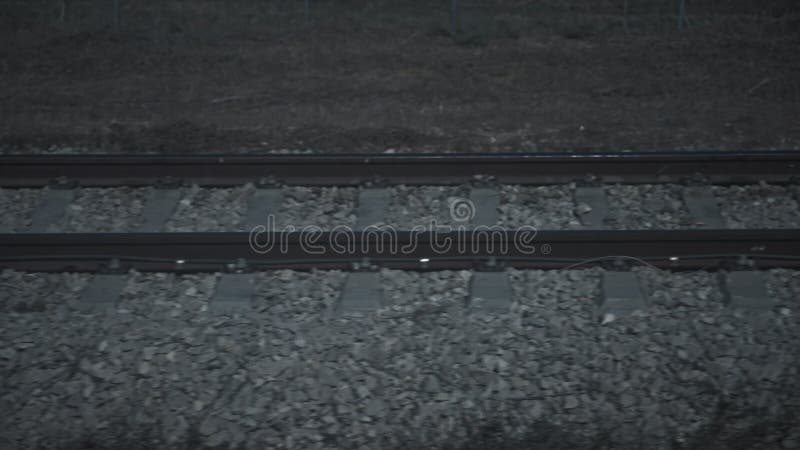 Moving Train Shadow and Rails Stock Video - Video of path, driving ...
