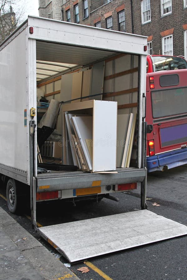 Moving truck stock photo. Image of truck, cargo, rental - 28098842