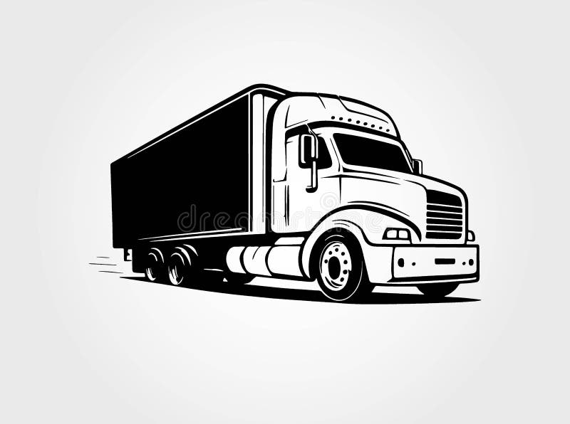Moving Truck. Cargo Delivery Truck Isolated. Delivery Truck Stock ...