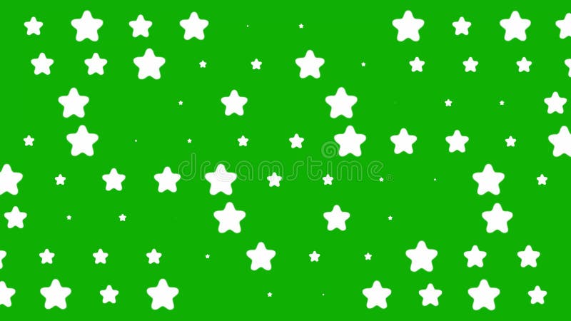 Moving Twinkling Stars Pattern on Green Screen Background Stock Footage ...