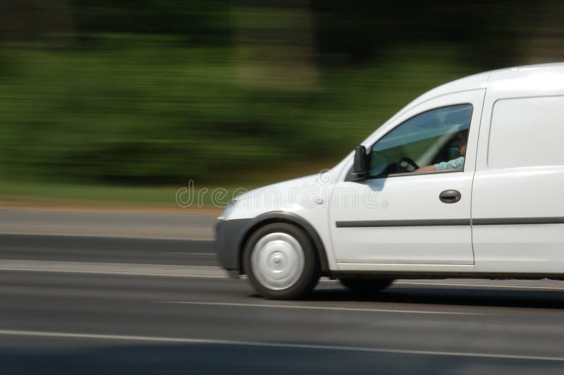 Moving van stock photo. Image of driver, driving, lamp - 2380456