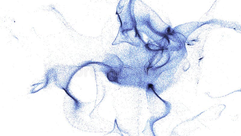 Moving Vortex Flow of Particles in Space. Design. Stream of Particles ...