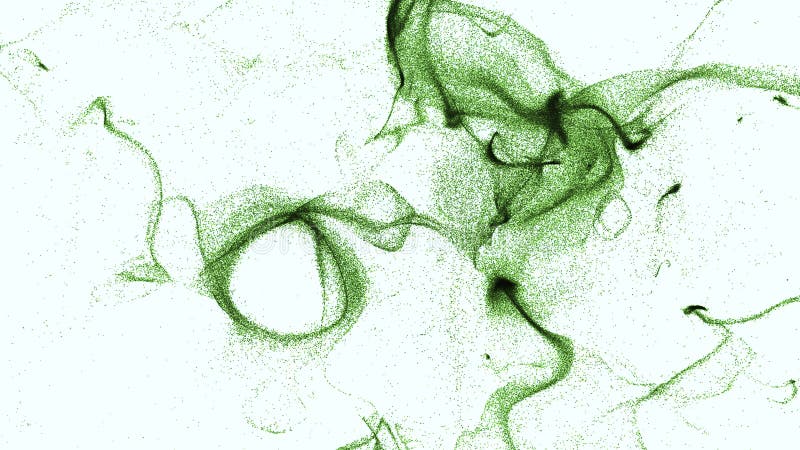 Moving Vortex Flow of Particles in Space. Design. Stream of Particles ...