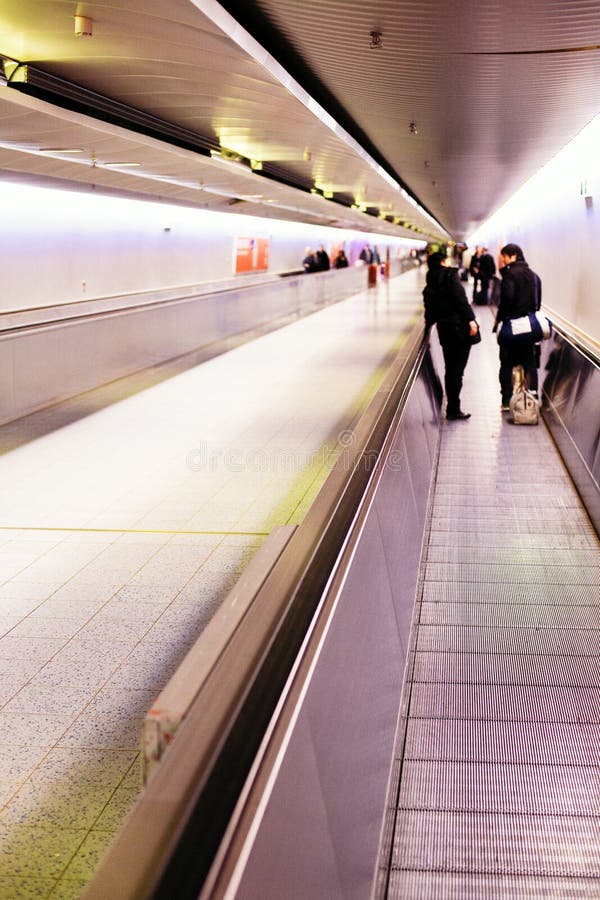 Moving walkway stock image. Image of transportation, moving - 8381335
