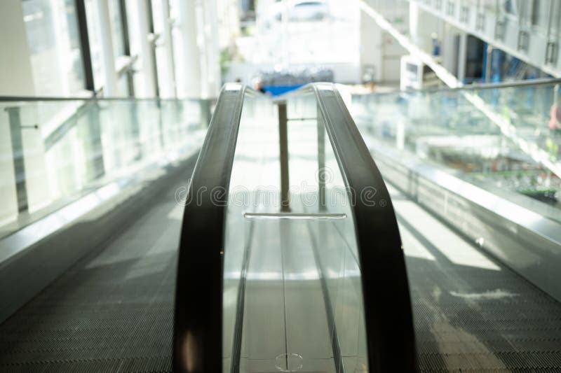 Moving Walkway in a Warehouse.. Stock Photo - Image of city ...