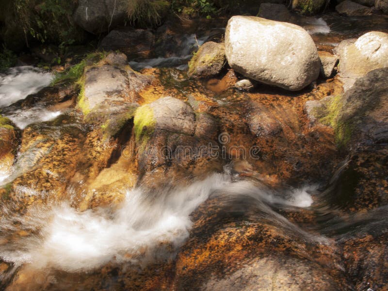 Moving water stock photo. Image of rock, rocks, france - 100845144