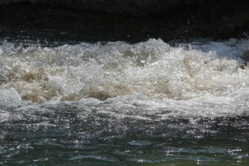 Moving water of a stream stock image. Image of river - 207963429