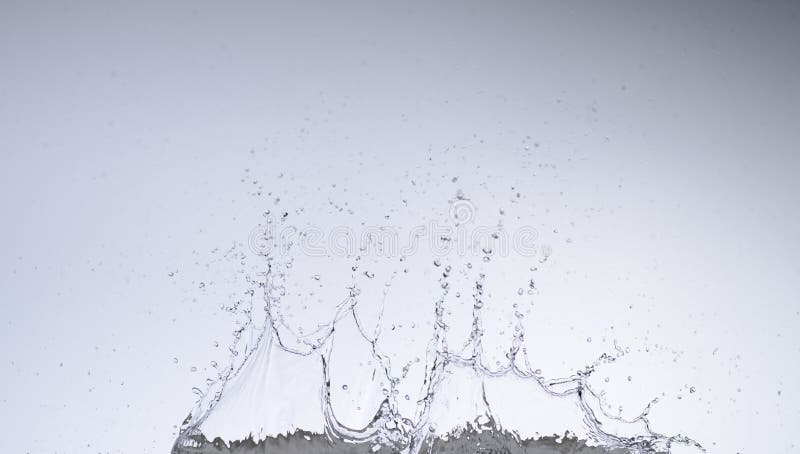 Moving Water on White Background Stock Image - Image of abstract ...