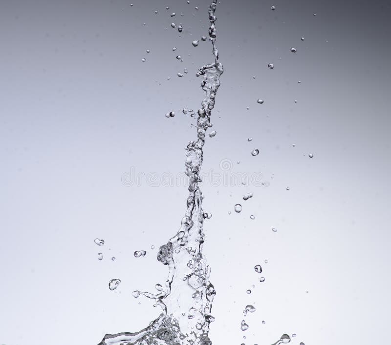 Moving Water on White Background Stock Image - Image of drop, water ...