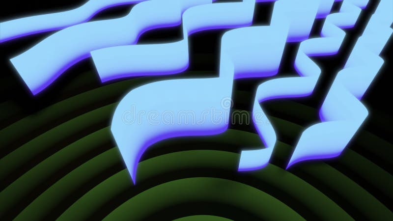 Moving Wavy Lines on Spiral Background. Design. Animation with Moving ...